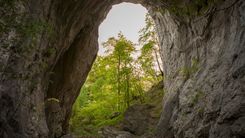 The hidden gates in canyon of Vratna