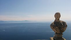 The breathtaking Terrace of Infinity in Villa Cimbrone, Ravello